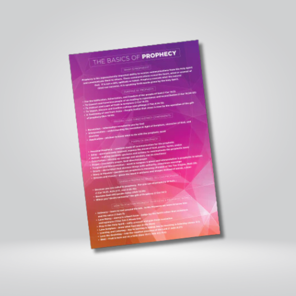 The Basics of Prophecy Card PDF – Global Awakening Store